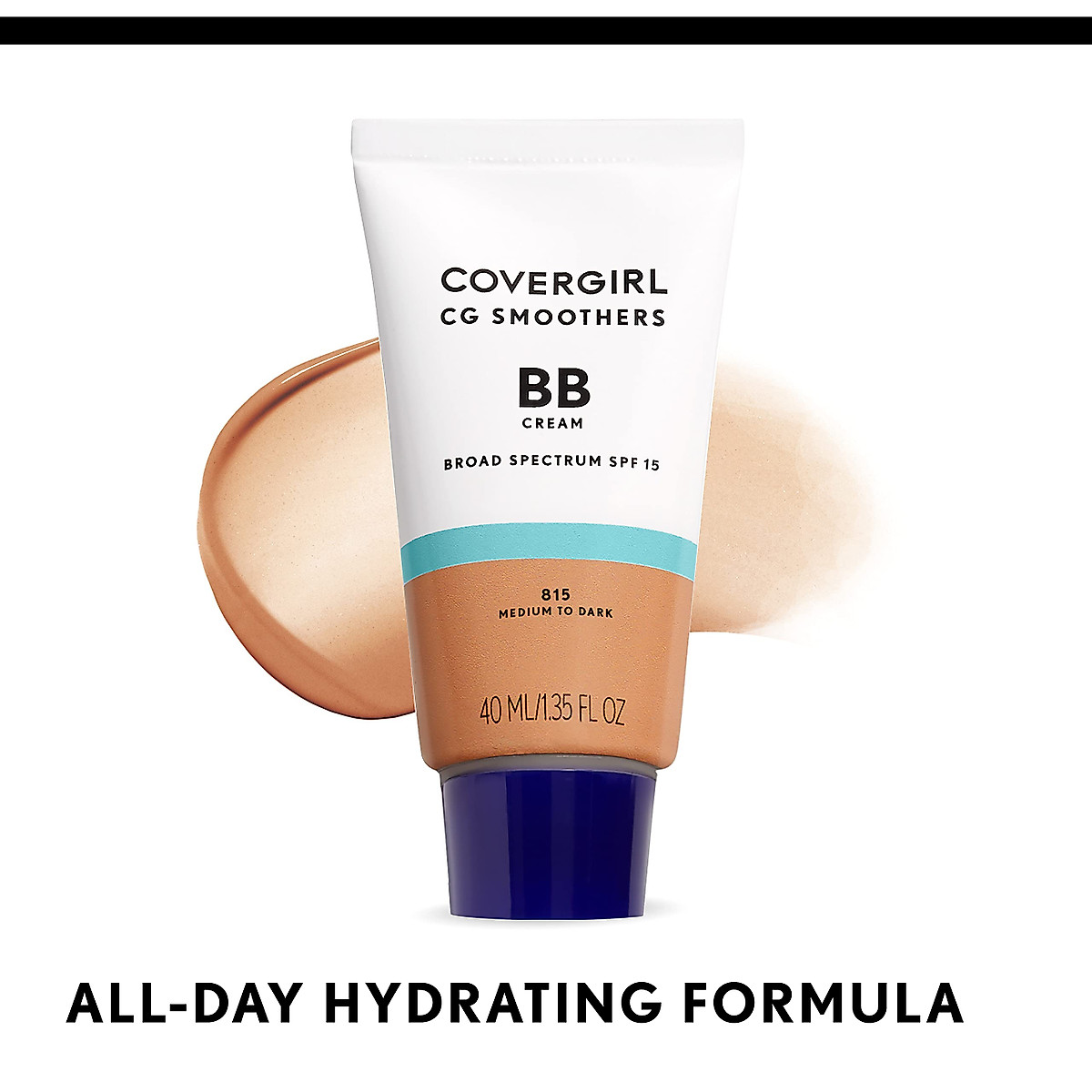 COVERGIRL Smoothers Lightweight BB Cream, Medium to Dark 815, 1.35 oz (Packaging May Vary) Lightweight Hydrating 10-In-1 Skin Enhancer with SPF 21 UV Protection