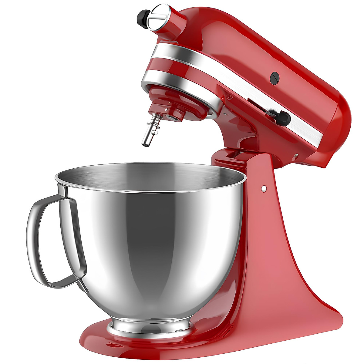 Stainless Steel Mixer Bowl for KitchenAid 4.5 Quart / 5 Quart Tilt-Head Stand Mixers, KSM150 Stainless Steel Mixer Bowl Replacement, 4.5QT/5QT Bowl for KitchenAid Mixer, Silver