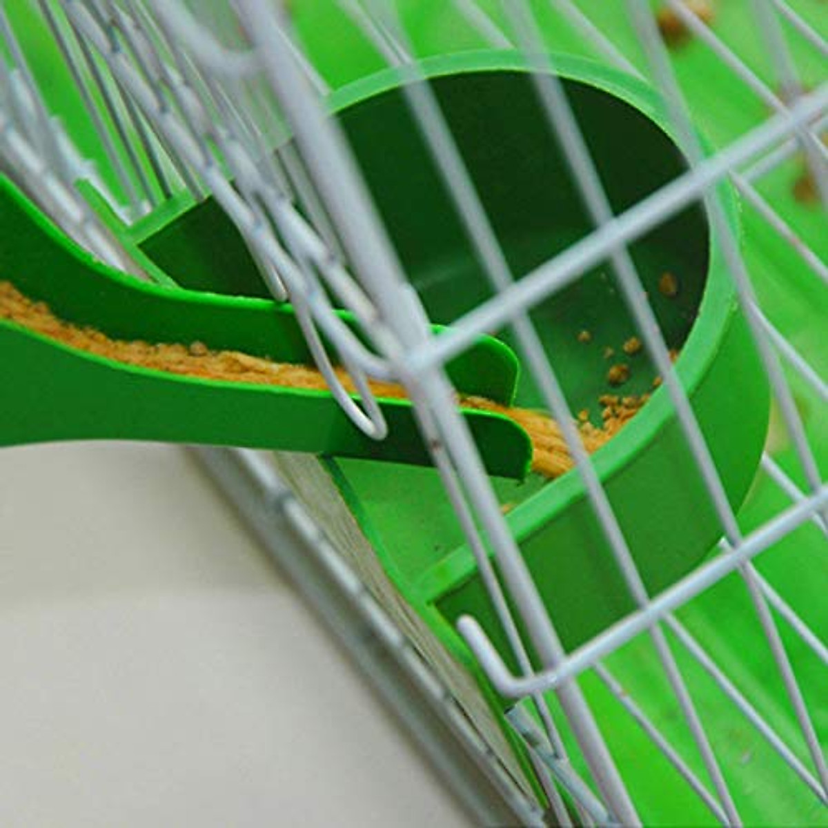 Small Bird Feeder Bird Water Dispenser for Cage, Plastic Bird Water Feeder and Food Feeding Cup Set for Parrots Parakeet Finch