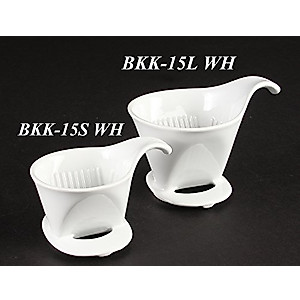 ZERO JAPAN Ceramic Coffee Dripper for #2 or #4 paper filter - Drip Cone Brewer - White