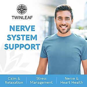 TWINLEAF Magnesium Brain Booster Made in USA - Supports Brain Health & Function as Natural Calm, Relax Aid - Nootropic Magnesium Memory, Concentration & Focus Pills That Promote Better Rest