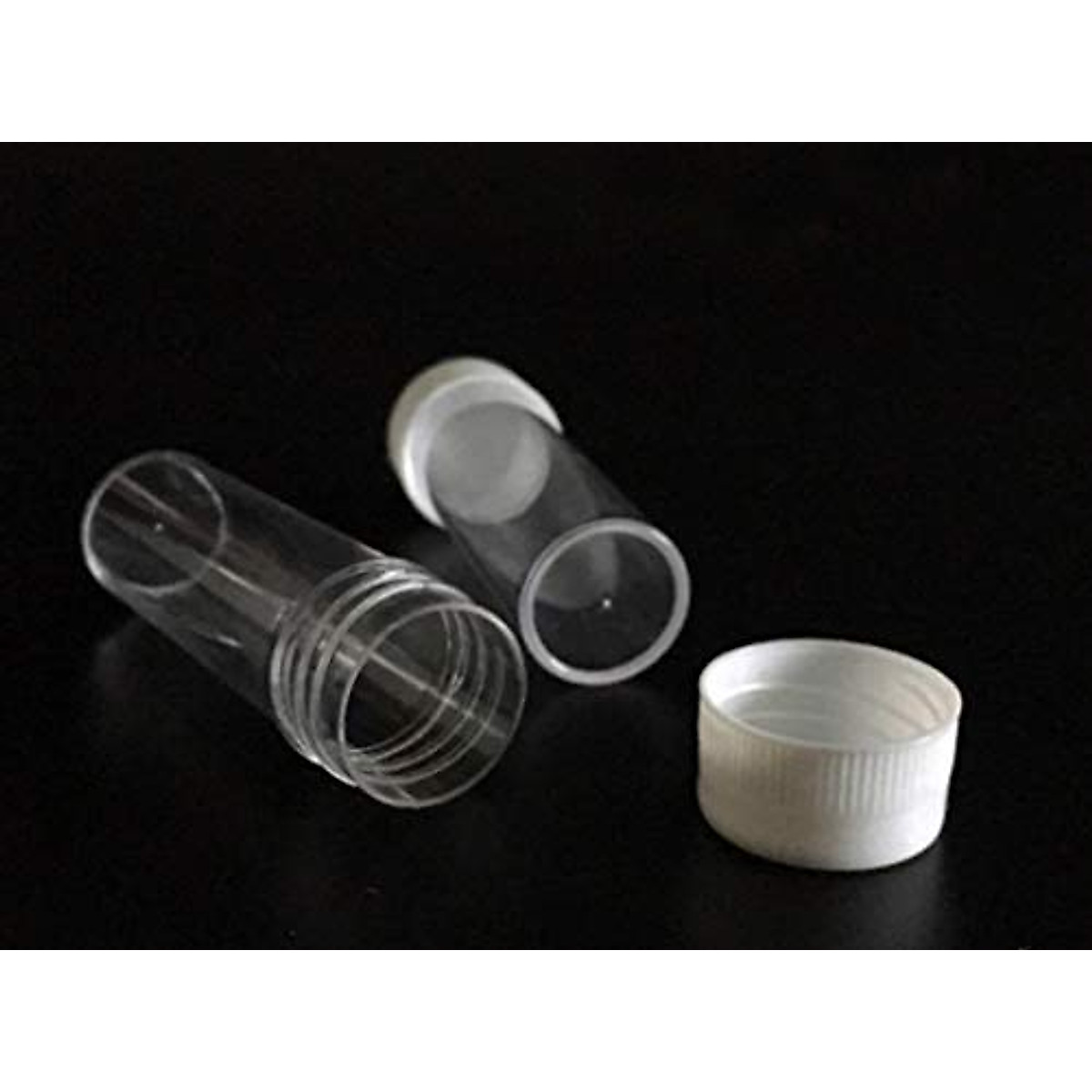 12 PCS 25ml/0.8oz Plastic Sample Bottles Test Tubes Storage Vials Sample Container with Screw Cap
