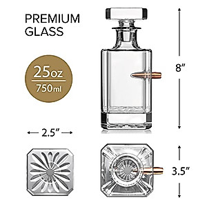 50 Military Tactical Style Liquor Whiskey Decanter - American Owned & Operated Company - Best Whiskey Gifts For Men