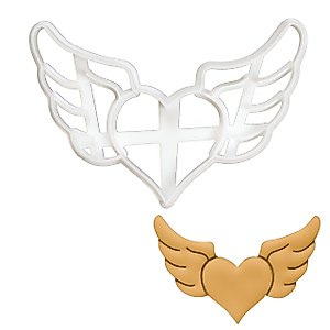 Heart with Angel Wings cookie cutter, 1 piece - Bakerlogy