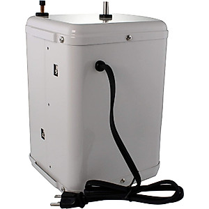 Westbrass CO142-26 Contemporary 10" 2-Lever Handle Hot and Cold Water Dispenser Faucet Kit with Filter, Kitchen Sink Strainer & Disposal Trim Set, Polished Chrome