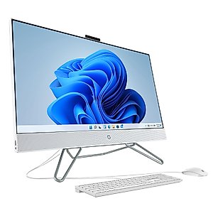 HP 27" Full HD Touchscreen All-in-One Desktop Computer - AMD Ryzen 7 5700U 8-Core up to 4.30 GHz Processor, 64GB DDR4 RAM, 8TB SSD, AMD Radeon Graphics, Windows 11 Pro