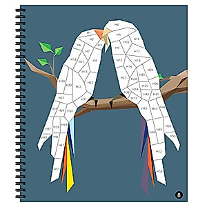 Brain Games - Sticker by Number: Birds (28 Images to Sticker)