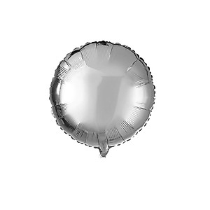 18" Silver Round Shaped Foil Balloons Mylar Helium Balloons for Birthday Party Wedding Baby Shower Decorations, Pack of 20