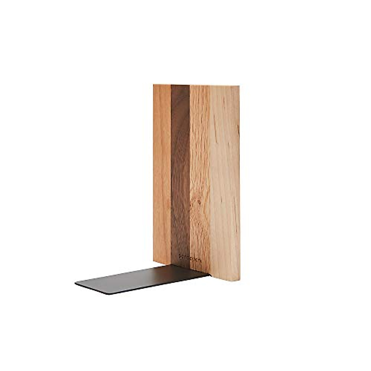 Pandapark Wood Decorative Bookends,Non-Skid Bookend for Shelves,Heavy Duty Bookends,Book Stand for Books/CDs,1 Pair