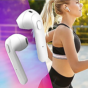BLU Aria Pod| Wireless Earbuds| Bluetooth Headphones | 2021 | 9 Hours Battery | White