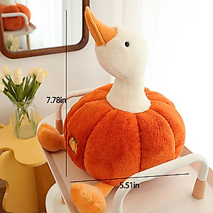 Yaafency Cute Stuffed Animals Plush Toys,Stuff Pumpkin Duck Plushies Soft Cuddly Gift for Kids Girls Boys