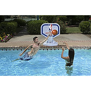Poolmaster 72900 NBA Logo USA Competition-Style Poolside Basketball Game , White