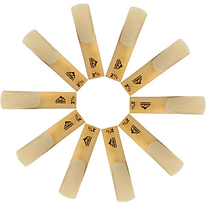 EastRock Saxophone Reeds 2.0/2.5/3.0 for Alto Saxophone Strength 2.5-10 Pack