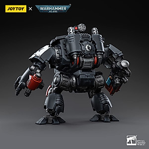 Pipigirl JoyToy × Warhammer Genuine License 1/18 Soldier Action Figures, 4inch Army Military Extreme Warrior Models Kits (Black Templars Redemptor Dreadnought)