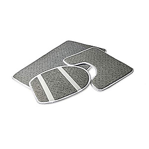 HUGS IDEA Cool 3D Dinosaur Animal Pattern Non-Slip Soft Bath Mat Set with Rug/Contour/Lid Cover (3piece)