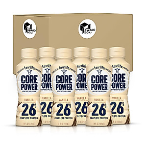 Core Power Elite Failrlife High Protein Shakes Vanilla 14 Oz. in The Award Box Packaging 26 Grams 6 Pack