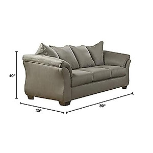 Signature Design by Ashley Darcy Casual Plush Sofa, Grayish Brown