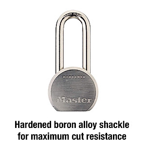 Master Lock 930DLHPF Padlock with Key, Hardened Steel