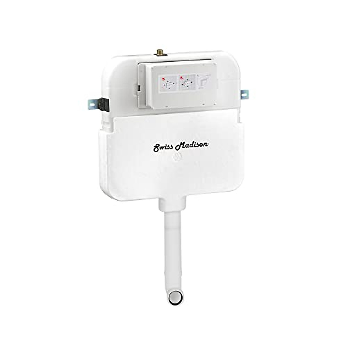 St. Tropez Back to Wall Concealed Tank Toilet Bowl Bundle in Glossy White