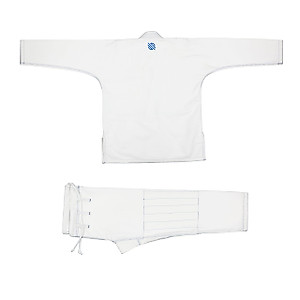 Sanabul Essential BJJ Gi for Men Brazilian Jiu Jitsu Gi Lightweight Preshrunk Fabric for Jiu-Jitsu Training & Competition - White, A1