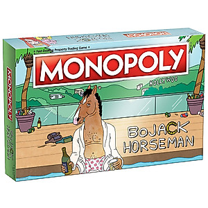 Monopoly BoJack Horseman Board Game | Recruit Your Favorite BoJack Horseman Characters in This Version of Monopoly | Based on The BoJack Horseman Netflix Show | Custom Tokens, Money and Game Board