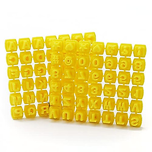 Suck UK Customisable Cookie Stamp Alphabet Cookie Cutters Personalized Cookie Stamp For Baking Silicone Baking Molds & Cookie Decorating Supplies Cookie Press Baking Kit & Baking Gifts