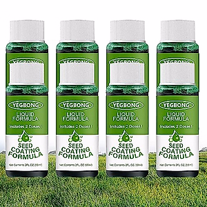 8 PCS Green Grass Lawn Spray, Greenrevive Hydroseeding Lawn Solution Grass Seed Spray,Liquid Grass Seed Spray for Lawn,Hydro Grass Seed Spray（59ml）