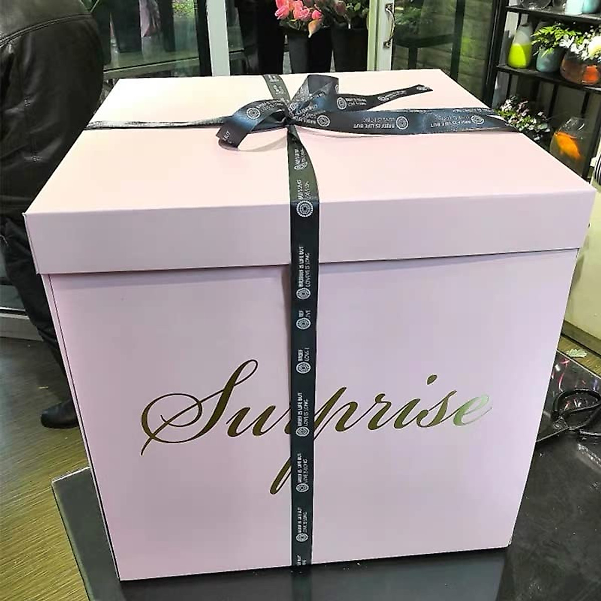 Big Large Huge 19x19x19" Pink Explosion Gift Wrap Box for Birthday-19x19x19" Explosion Box