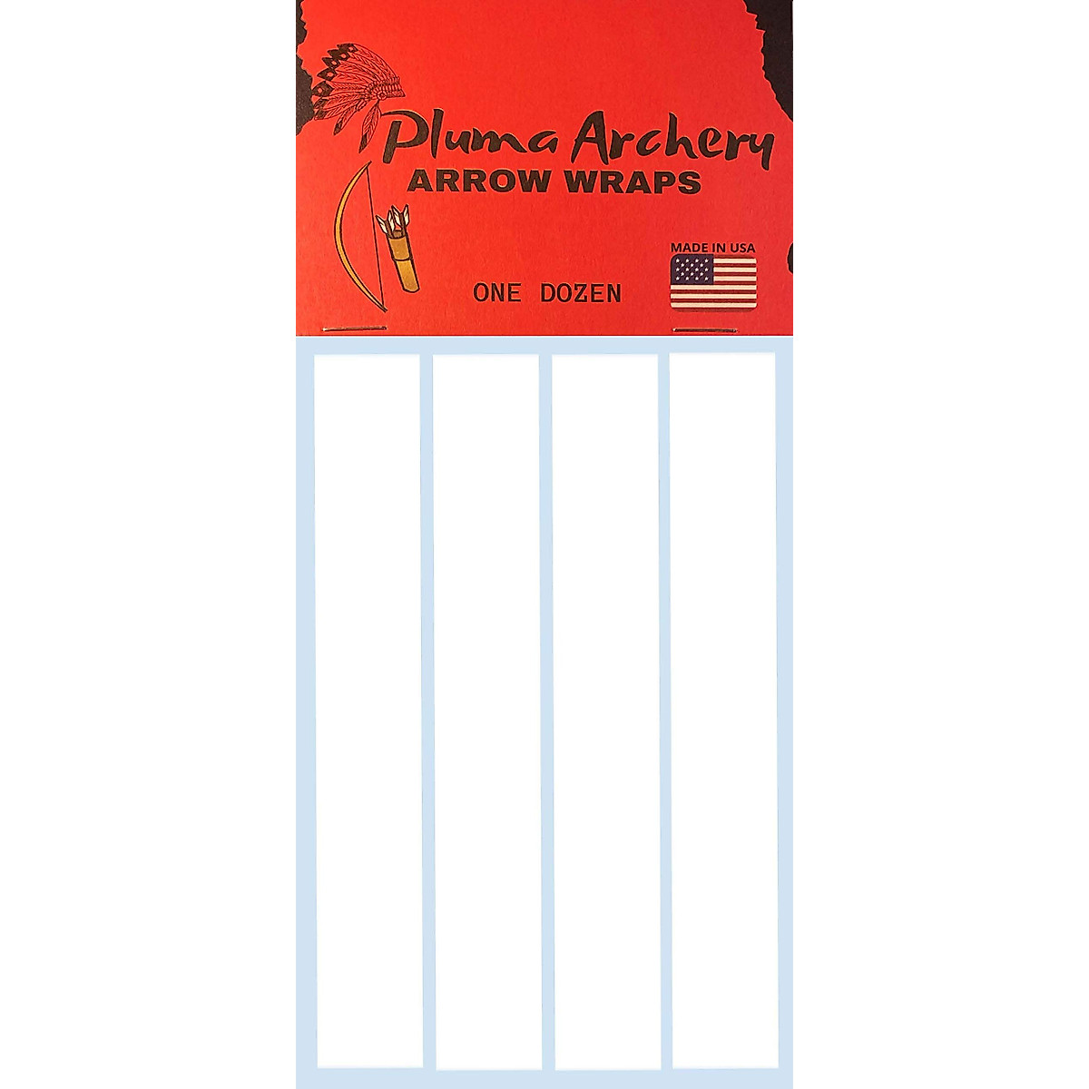 PLUMA ARCHERY Arrow Wraps Cut Specifically for Micro Diameter Archery Shafts (4MM ID) with a Max OD of 0.255 Inches (White)
