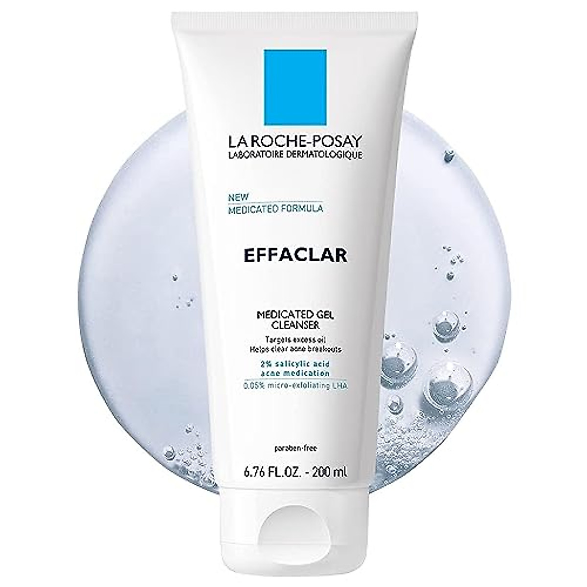 La Roche-Posay Effaclar Medicated Gel Facial Cleanser, Foaming Acne Face Wash with Salicylic Acid, Helps Clear Acne Breakouts and with Oily Skin Control, Oil Free, Fragrance Free