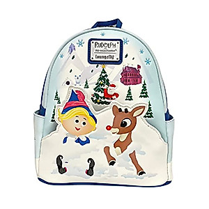 Loungefly Exclusive Rudolph and Hermey Double Strap Shoulder Bag