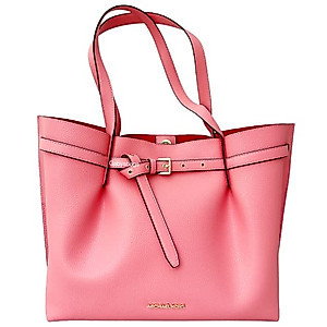 Michael Kors Emilia Large Triple Compartment Tote Grapefruit Pebbled Leather