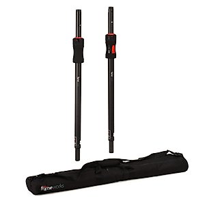 Gator Frameworks GFW SPKR-SPSET ID Series Speaker Sub Pole. Set of (2) with Nylon Carry Bag