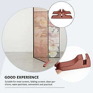 GANAZONO 4 Pcs Privacy Screen Screen Base Room Divider Stand Privacy Screen Holder Holder Plastic Support