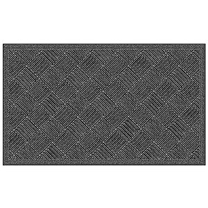 Apache Mills Textures Crosshatch Entrance Mat, 3-Feet by 5-Feet, Charcoal (60-461-1901-3x5)