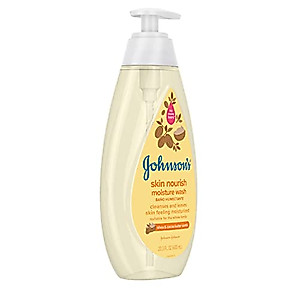 Johnson's Baby Skin Nourishing Moisture Baby Body Wash with Shea & Cocoa Butter, Hypoallergenic & Tear Free Baby Bath Wash, Paraben-, Dye-, Sulfate & Phthalate-Free, 20.3 fl. oz