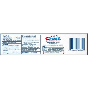 Crest Toothpaste for Kids, Cavity Protection Sparkle Fun 4.6 Ounces Each (Value Pack of 10)