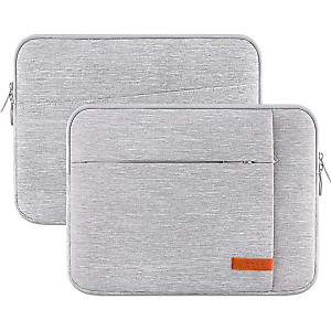 Lacdo 13 inch Laptop Sleeve Case for 13 inch New MacBook Air M2 A2681 M1 A2337 A2179 A1932 | 13 inch New MacBook Pro M2 M1 A2338 A2251 A2289 A2159 A1989 | 12.9" iPad Pro 6th 5th 4rd Computer Bag, Gray