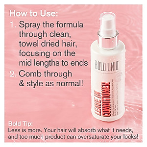 Leave in Conditioner - Intense Treatment, Anti-frizz Detangler Spray, Adds Deep Moisture & Shine to Dry, Damaged, Colored, Curly, Frizzy, Broken & Bleached Hair. Cruelty-free & 100% Vegan - 5.9 Fl.Oz