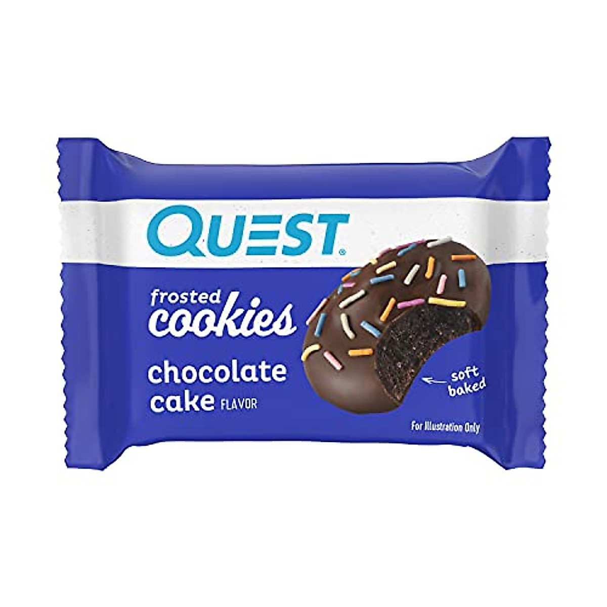 Quest Nutrition Chocolate Cake Frosted Cookies, 8 Count(Pack of 3)