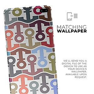 DesignSkinz Color Vector Anchor Collage Protective Vinyl Decal Wrap Skin Cover Compatible with The Samsung Galaxy S20 (Screen Trim & Back Glass Skin)