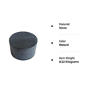 Kaizen Casa Unique Salt and Pepper Box Elegant Natural Stone Salt Box with Lid for Salt, Spice and Herbs Storage ( 3.5" x 2")