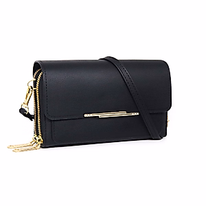 crossbody bags for women,Small Purse for Women Crossbody Wallet with Shoulder Strap Cute Cellphone Cross Bags(Black)