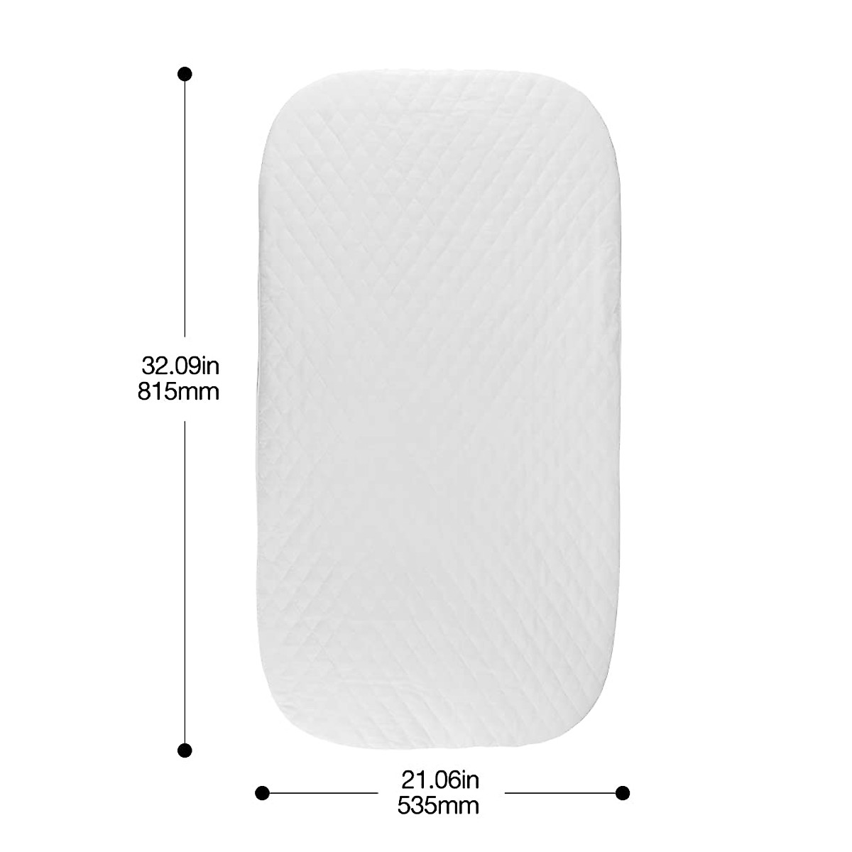 Bassinet Sheets for RONBEI BC102 / BC102CC Baby Bassinet Bedside Sleeper,Fitted Sheets for Bassinet Pads/Mattress