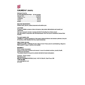 Calmex-V Paste (6-Pack) for Balanced Behavior in Horses.