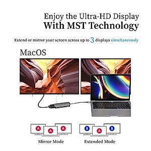 ADAM elements USB-C Hub/Laptop Docking Station – CASA Hub X 10in1 Multiport Adapter for Mac & PC - USB-C PD, USB-C, USB-A 3.1 x2, HDMI, VGA, RJ45, SD & microSD Card Reader, Audio