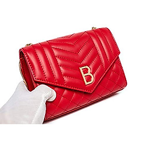 Women Clutch Bags Genuine Leather Evening Bags Wedding Purses Small Crossbody Bag -Red