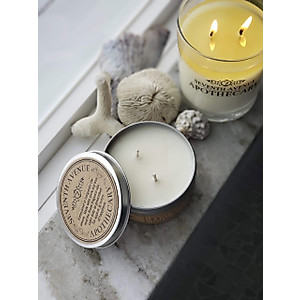 Seventh Avenue Apothecary Premium Scented 100% Soy Candle - White Tea + Fig - 5.7 oz. net. wt. Travel Tin Candle - Long Lasting 35+ Hour Burn Time - Travel and Gifting - Hand Poured in The USA