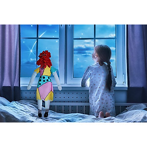 illuOKey Sally Plush Doll, Nightmare Moon Plush of Sally, Premium Animated Stuffed Doll Nightmare Before Christmas Toys Inspired, Cute Sally Baby Doll for Pumpkin King Plush Collectors, 20-inch