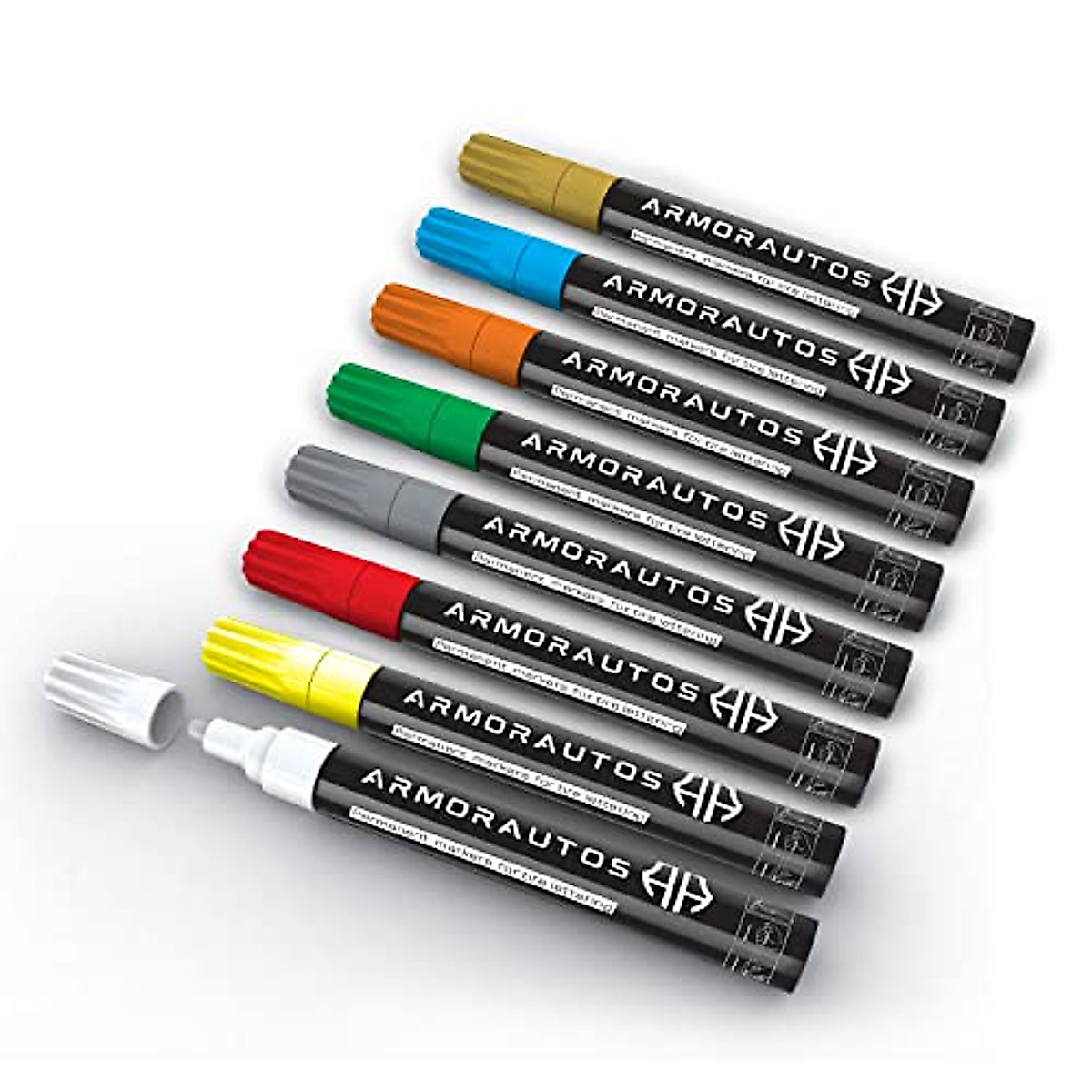 ArmorAutos Tire Paint Pen for Car Letters - Marker White Pens Lettering Permanent Letter Tire, Non-Fading Pen, Waterproof & Motorcycle